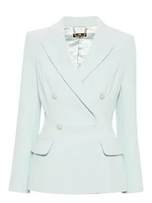 Elisabetta Franchi Double-breasted Blazer - Green
