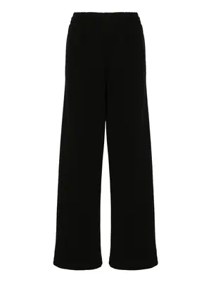 Wardrobe.NYC Ribbed Straight-leg Trousers - Black