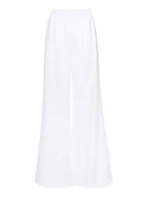 Fabiana Filippi Wide-leg Linen Trousers - White