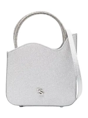 LE SILLA Ivy Glitter Tote - Silver