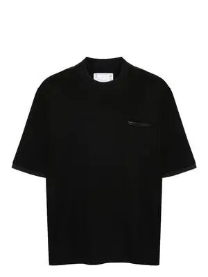 Sacai Panelled-design T-shirt - Black