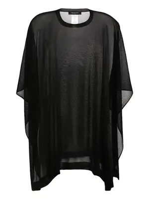 Fabiana Filippi Knitted Cape - Black
