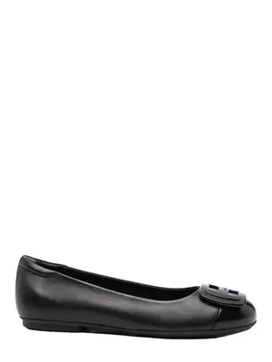 Hogan Logo-plaque Ballerinas - Black