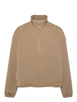 MISBHV Embossed Logo Zip-up Jacket - Neutrals