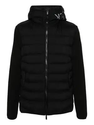 Moncler Panelled Hooded Jacket - Black