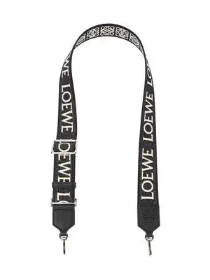 Loewe Loewe Logo Jacquard Bag Strap Black