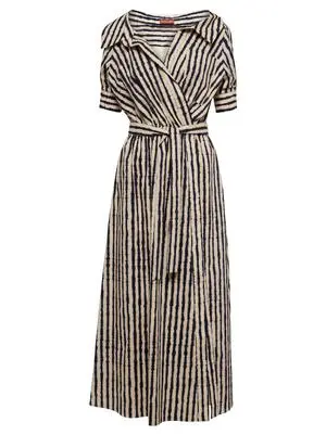 ALTUZARRA Lydia Off-shoulder Cotton-blend Midi Dress