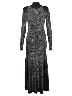 TOM FORD High-neck Jersey Maxi Dress - Black