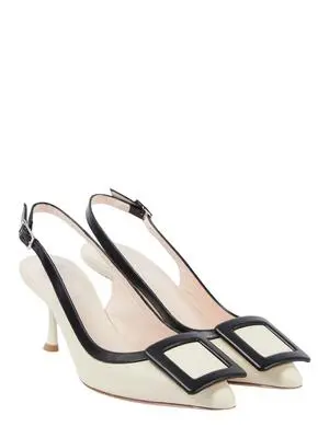 ROGER VIVIER Roger Vivier Viv' In The City Slingback Pumps Multicoloured
