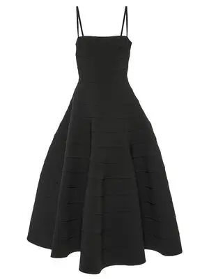 Altuzarra Connie Knitted Midi Dress - Black