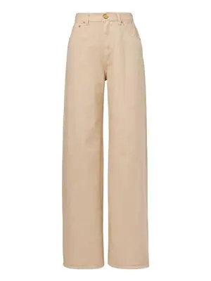 BLAZÉ MILANO Java High-rise Wide-leg Jeans - Beige