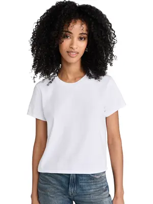 PERFECTWHITETEE Springsteen Supima Cotton Baby Tee - White