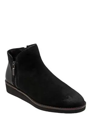 Softwalk Wesley Bootie - Black Suede
