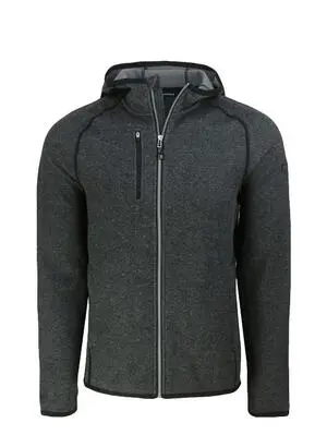 Cutter & Buck Mainsail Full Zip Hooded Jacket - Charcoal Heather
