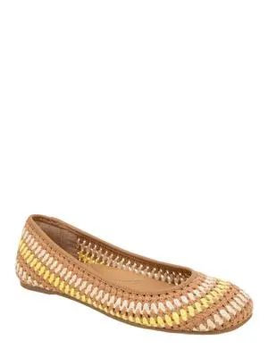 Gentle Souls GENTLE SOULS BY KENNETH COLE Mable Macramé Flat Banana Multi Fabric