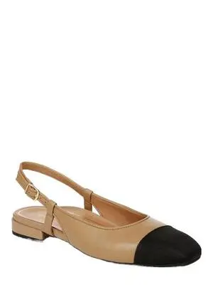 Vionic Petaluma Slingback Flat - Camel Leather