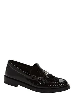 JIMMY CHOO Addie Tassel Loafer - Black