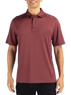 Cutter & Buck Forge Recycled Blend Polo Dark Bordeaux Heather