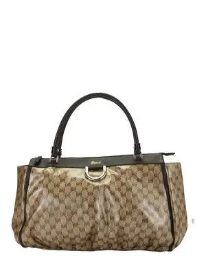 Gucci Abbey Zip Tote - Brown