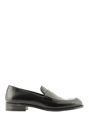 Giorgio Armani Leather Loafers - Black
