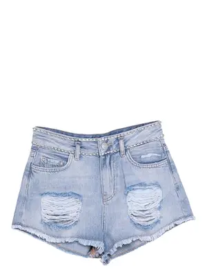 TWINSET Denim Shorts - Blue