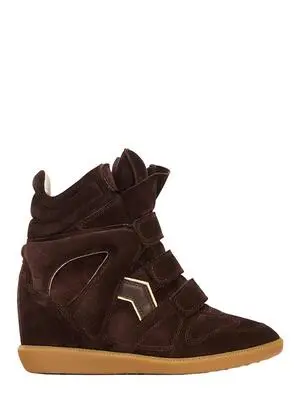 Isabel Marant Bekett Wedge Sneakers Chocolate / Light Yellow