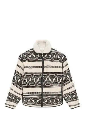 Isabel Marant Nelkis Jacquard Jacket - Ecru/black