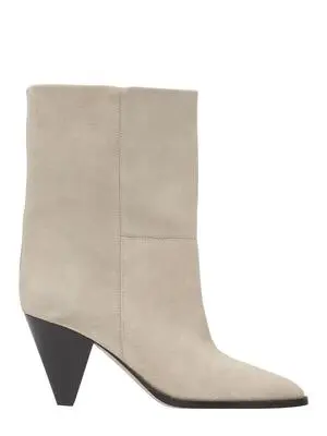 Isabel Marant Rouxa Suede Boots - Chalk