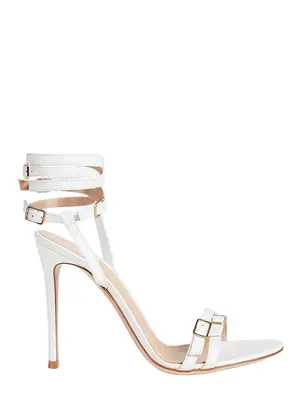 GIANVITO ROSSI Gianvito Rossi Colorblock Leather Sandals White