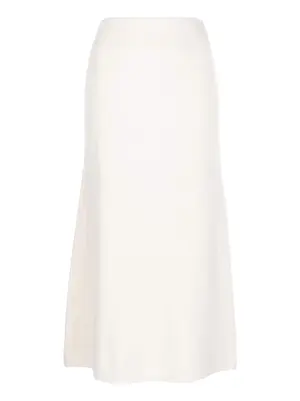 LISA YANG Cashmere Midi Skirt White