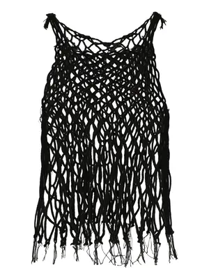 MAISON MARGIELA Mesh Tank Top - Black