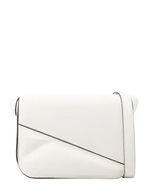 WANDLER Medium Oscar Leather Crossbody Bag - White