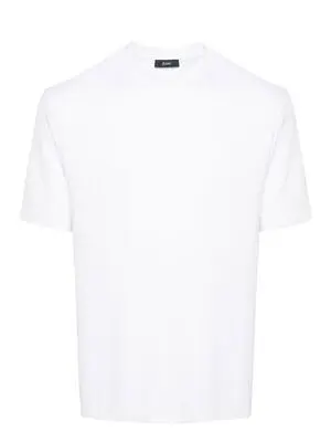 Herno Logo-plaque Cotton T-shirt - White