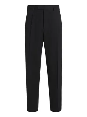 Zegna Mid-rise Tailored Trousers - Black