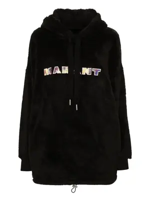 MARANT ETOILE Martia Fleeced Hoodie - Black