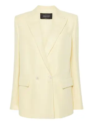Fabiana Filippi Peak-lapels Double-breasted Blazer - Yellow