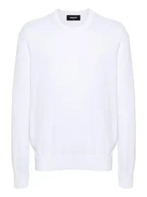 Dsquared2 Logo-plaque Jumper - White