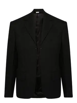 RANDOM IDENTITIES Open-Front Twill Blazer