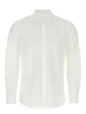 Valentino Garavani Floral-patch Poplin Shirt - White