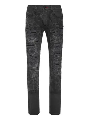 Philipp Plein Mid-rise Skinny Jeans - Black