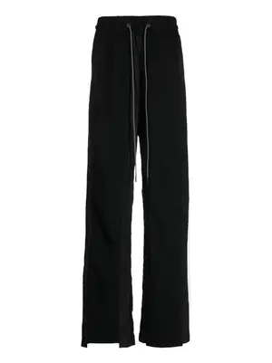 MOSTLY HEARD RARELY SEEN Stripe-detail Cotton Track Trousers - Black