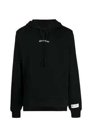 MOSTLY HEARD RARELY SEEN Logo-embroidered Hoodie - Black