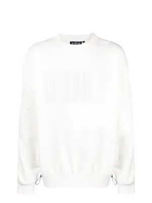 MOSTLY HEARD RARELY SEEN Logo-embroidered Panelled Sweatshirt - White