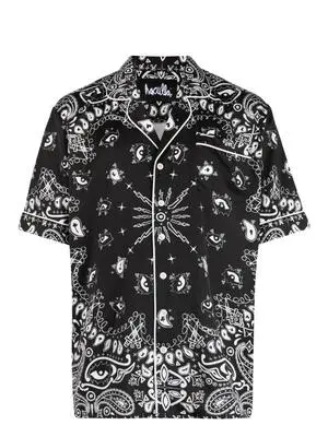 HACULLA. Paisley-print Button-up Shirt - Black