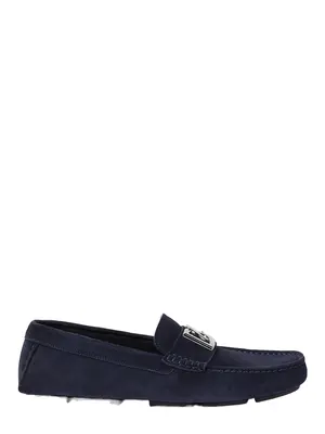 Dolce & Gabbana Dg Suede Loafers - Blue