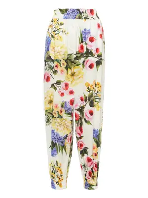Dolce & Gabbana Floral Tapered Pants - Multicoloured