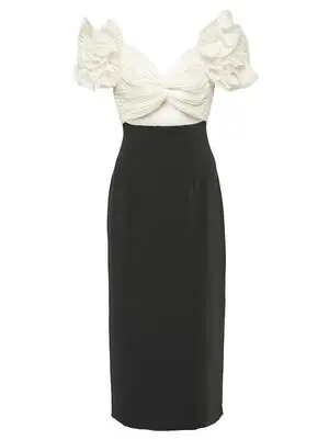 Costarellos Ziselle Lurex® And Crêpe Midi Dress - Multicoloured