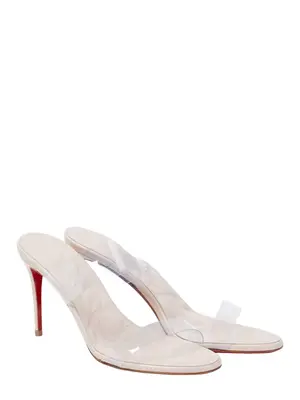 CHRISTIAN LOUBOUTIN Just Loubi 85 Pvc Sandals - Neutrals