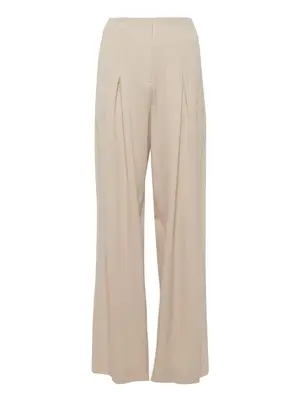FFORME Faye High-rise Wide-leg Wool Pants - Beige