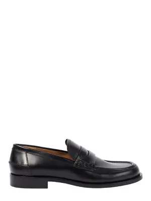 GIANVITO ROSSI Michael Leather Loafers - Black